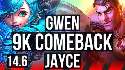 GWEN Vs JAYCE TOP Comeback Dominating KR Master 14 6 YouTube