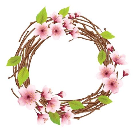 Sweet Cherry Wreath Cute Royalty Free Vector Image
