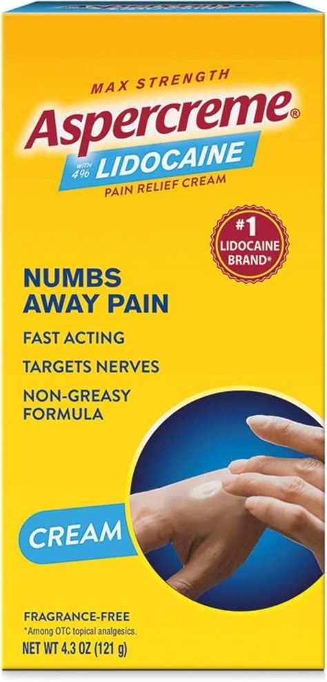 Aspercreme Maximum Strength Pain Relief Cream 4 3 Oz Health