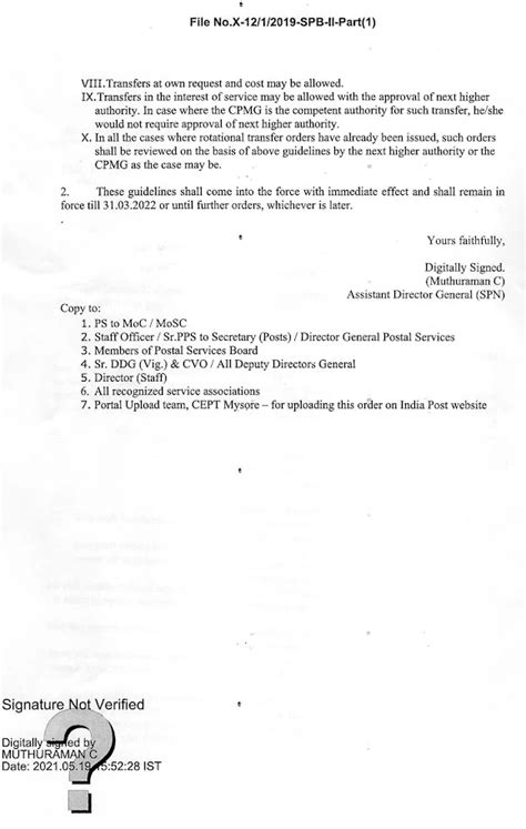 Dop And Dopt Orders Regarding Various Guidelines