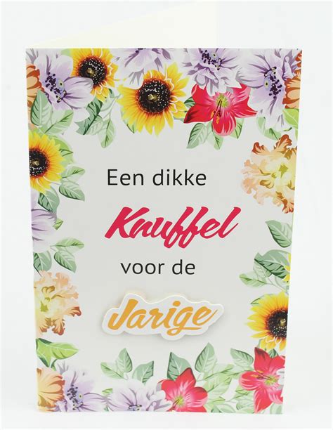 ADIOS Applicatiekaart Een Dikke Knuffel Voor De Jarige Wenskaarten