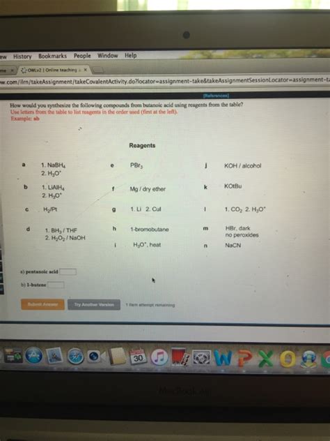 Solved How Would You Synthesize The Following Compounds From Chegg