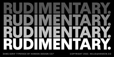 Rudimentary Hanken Design Co