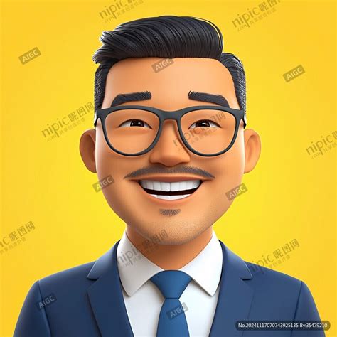Ai创作图开心大叔头像 卡通酷潮大叔头像 卡通写实漫画人物 微信人物头像设计 老师头像 戴眼镜微笑人物 戴眼镜的大叔头像 卡通大叔头像 卡通写实人物 微信头像设计 仿3d卡通形象 卡通中年大叔