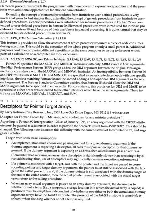 descriptors for pointer target arrays acm sigplan fortran forum