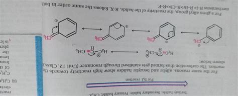 Tertiary Halide Secondary Halide Primary Halide Chh For S1 1 Reaction