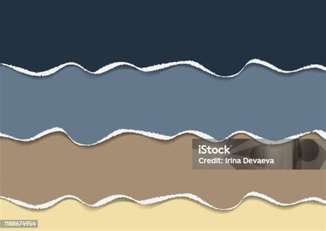 가장자리 주위에 찢어진 종이의 색깔 조각의 밝은 배경 창조적 인 추상파 설계용 템플릿입니다 가장자리에 대한 스톡 벡터 아트 및