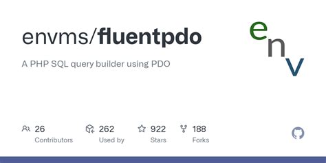 Github Envmsfluentpdo A Php Sql Query Builder Using Pdo