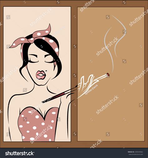 Pinup Girl Stock Vector Royalty Free 230549362 Shutterstock