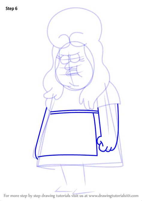 How To Draw Lazy Susan From Gravity Falls Gravity Falls Step By Step