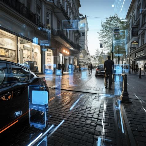 Premium Photo Pedestrian Detection Feature Exhibited Through A Vehicles Perspective