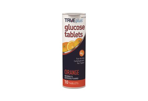 Trueplus Glucose Tab 10ct Orange