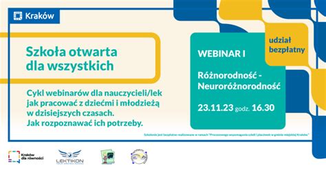 Cykl webinarów Szkoła otwarta dla wszystkich webinar I