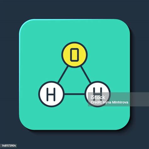 채워진 윤곽선 물방울에 대한 화학 공식은 파란색 배경에 격리된 H2o 모양의 아이콘입니다 청록색 사각형 버튼 벡터 0명에 대한 스톡 벡터 아트 및 기타 이미지 Istock