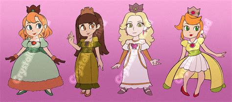 Mario Princess Adoptables Set 1 ~ Closed By Crystalcrowned On Deviantart