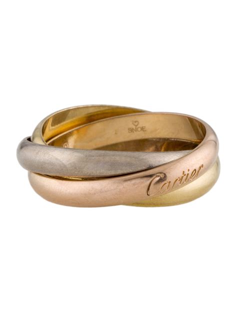 Cartier Classic Trinity Ring 18k Yellow Gold Rolling Ring Rings Crt124746 The Realreal
