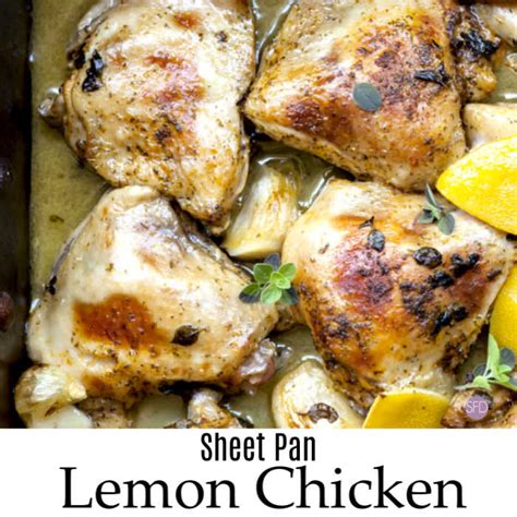 Low Carb Sheet Pan Lemon Chicken The Sugar Free Diva