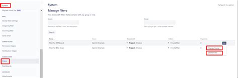 Solved How To Delete Filters Not Created By Me In Jira