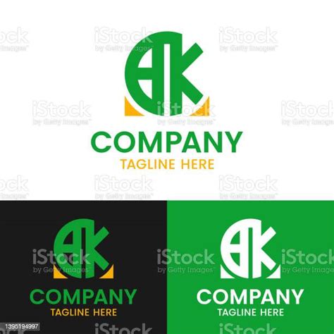 초기 편지 B K Bk Kb 디자인 템플릿 0명에 대한 스톡 벡터 아트 및 기타 이미지 0명 개성 개념 건설 산업