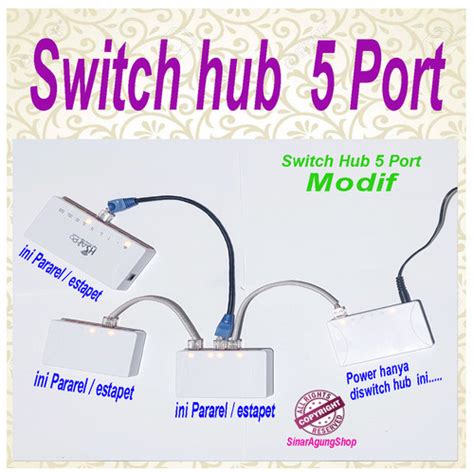 Jual Switch Hub 5 Port Modif Poe Totolink 1 Port Aja Plus Adaptor Kota Tangerang Sinar