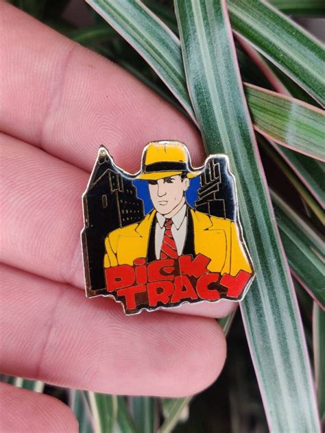 Dick Tracy Vintage Enamel Pin Etsy UK
