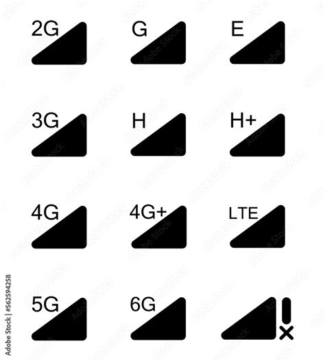 Phone Mobile Signal Status Bar Connection Icon Network Icon Pictures Icon In Black Fill Style