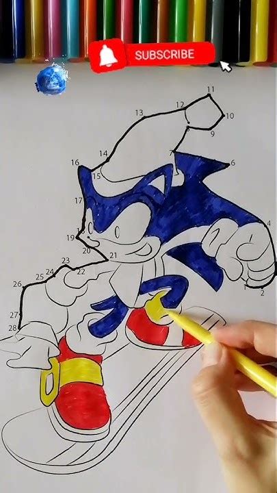 Shorts 💥 Рисуем Соника Как нарисовать Соника How To Draw Sonic Youtube