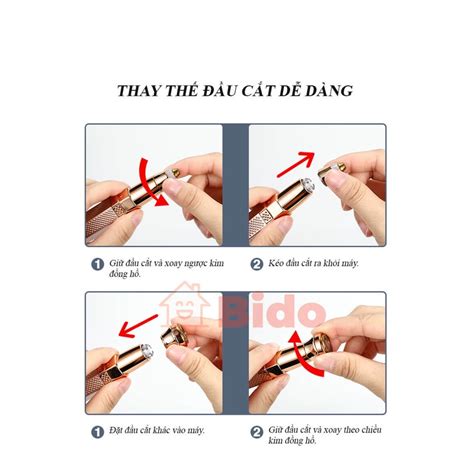Mua Bút tỉa lông mày máy cạo lông toàn thân đa năng 4 in 1 BIDO M133