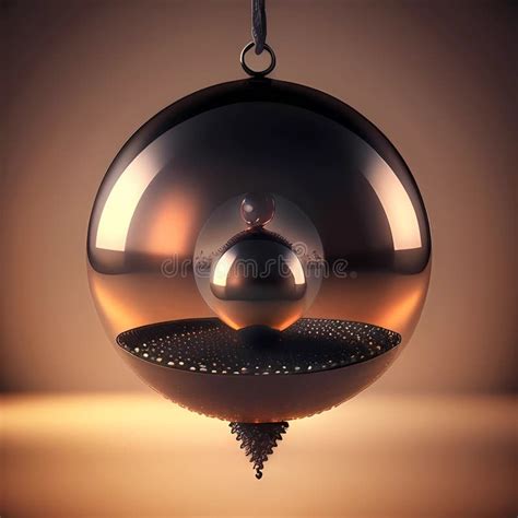 3d Glossy Balls Pendulum Ai Generated Ar Stock Illustration
