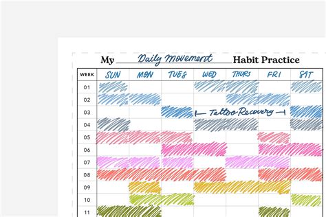 52 Week Habit Tracker Free Printable Passion Planner