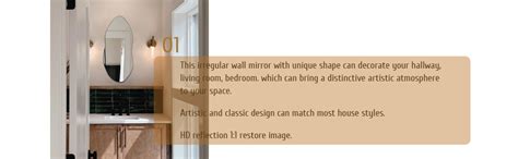 Delma Irregular Wall Mirror For Wall Entryway Bedroom