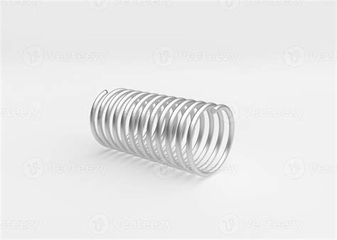 Spring Steel With Shadow On White Background Isolation 3d Render