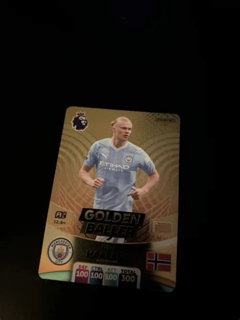 ADRENALYN XL Premier League Erling Haaland Man City Golden Baller PicClick UK