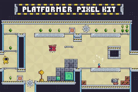 Free Simple Platformer Game Kit Pixel Art