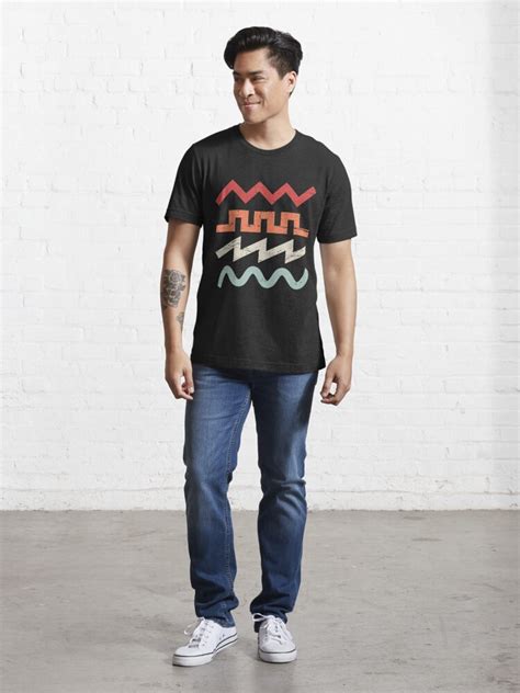 Retro Synth Waveforms T Shirt For Sale By Ethandirks Redbubble Synth T Shirts