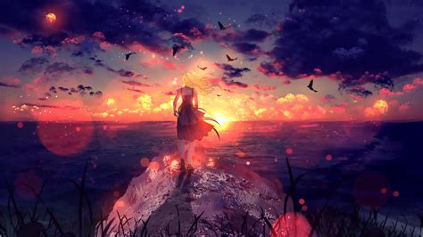 Аниме закат фото и картинки 31 штук