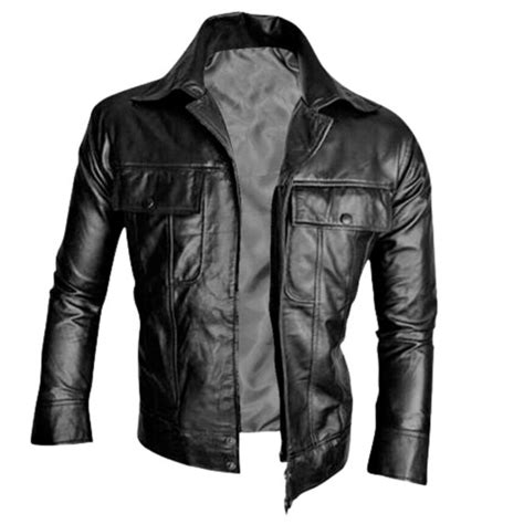 Racing Jacket Black Leather Jacket Mens Leather Jacke Mens Etsy