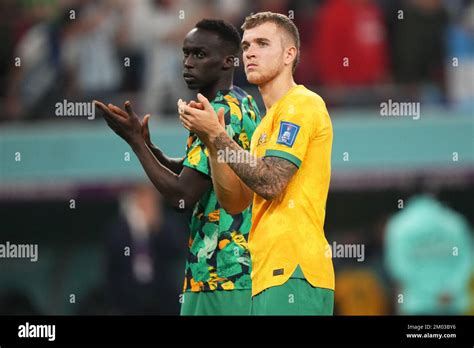 Australian Players During The Fifa World Cup Qatar 2022 Match Group F