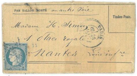 Ballon Monte La Gazette Des Absents N° 33 Inscription Imprimée