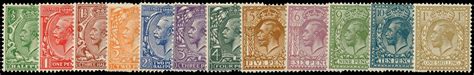 GB 1924 SG418 29 Mint ½d 1s Definitives Wmk Block Cypher U M set