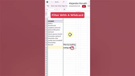 Filter With Wildcard Excel Tutorial Youtube