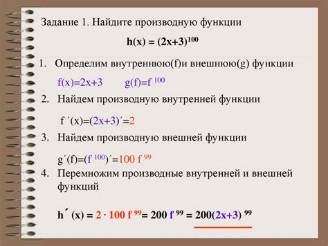 Производная сложной функции презентация онлайн