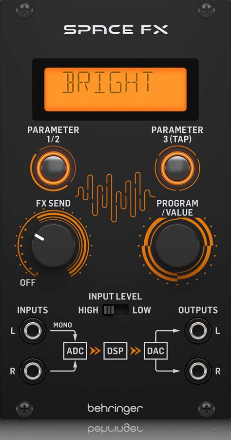 Behringer 24bitマルチエンジンデジタルステレオエフェクトモジュールspace Fx新品即納可能です Music Plant
