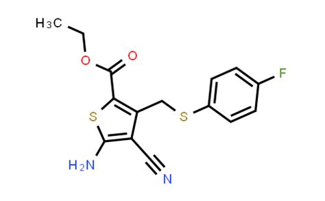 Amino Cyano Fluorophenyl Thio Methyl Thiophenecarboxylic Acid Ethyl Ester