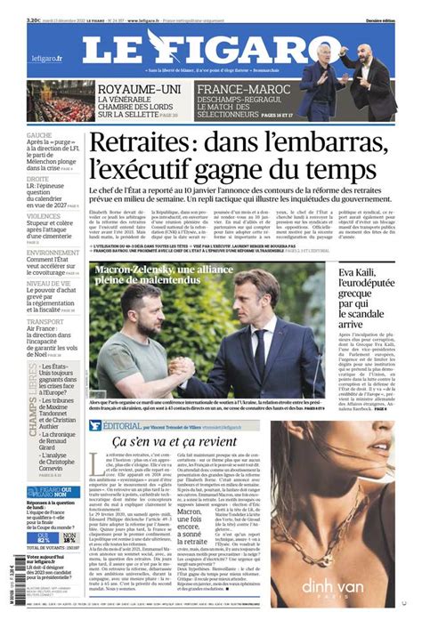 Le Figaro édition numérique du 13 décembre 2022