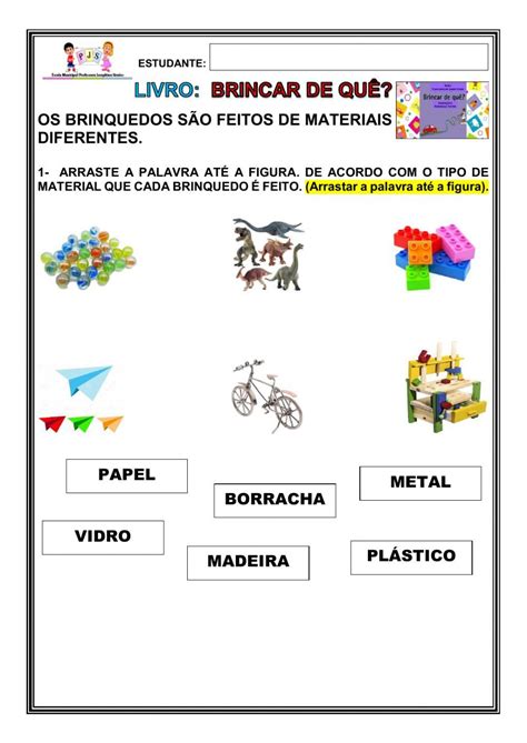 Tipos De Materiais Worksheet Artofit