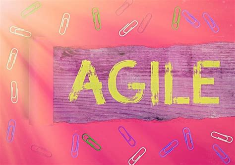 conceptual hand writing showing agile business photo text particular