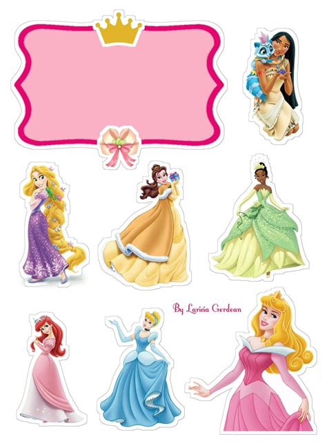 Topo De Bolo Das Princesas