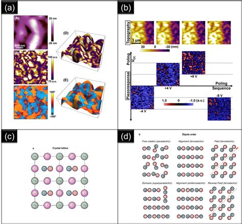 A AFM And PFM Images Of The MAPbI3 Thin Films With AFM Topography