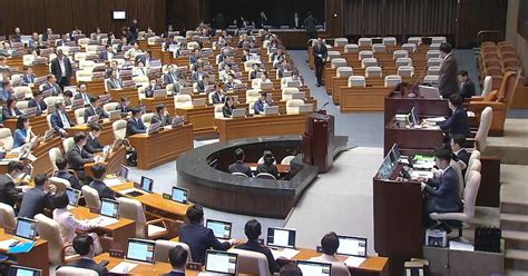 속보 채 상병 특검법 재의안 본회의 상정곧 재표결
